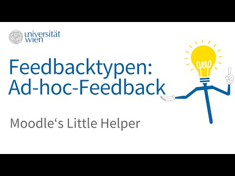Moodle-Aktivität "Aufgabe": Ad-hoc-Feedback