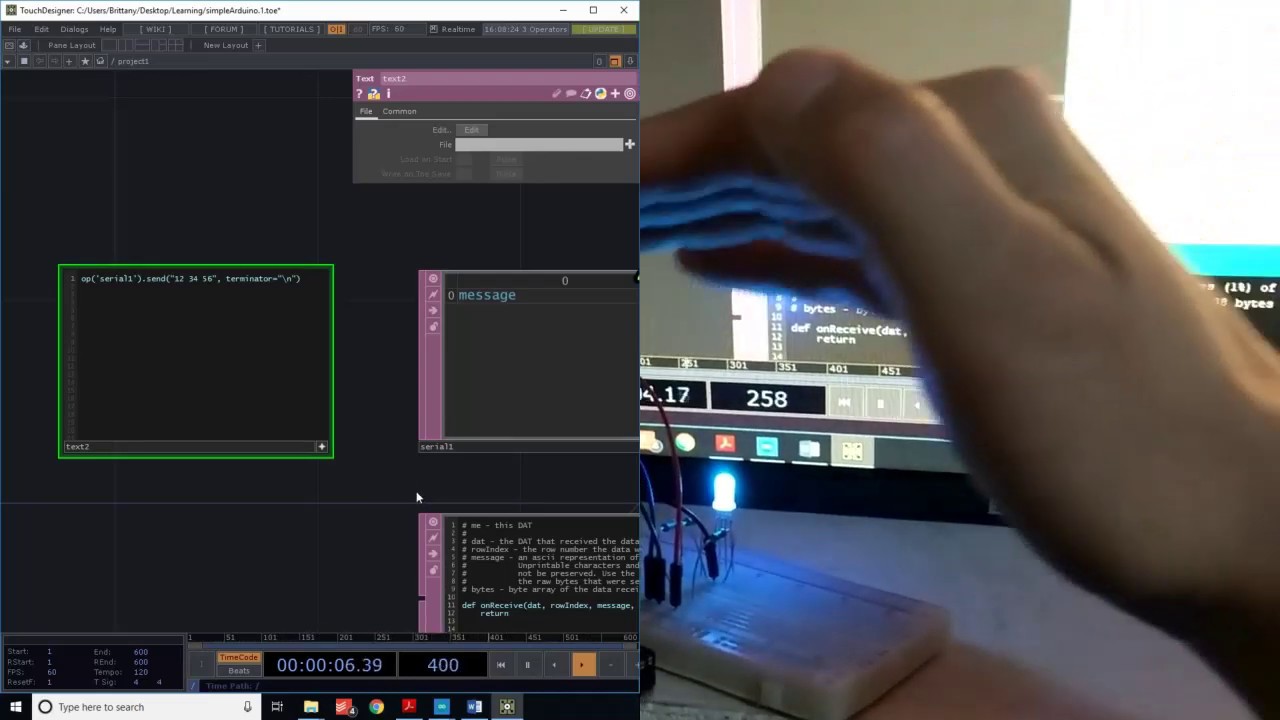 How to use touch designer with Arduino - Beginners - TouchDesigner forum