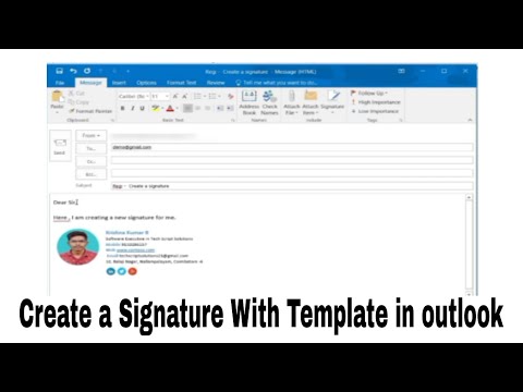Create a signature with template | Tech Script Solutions
