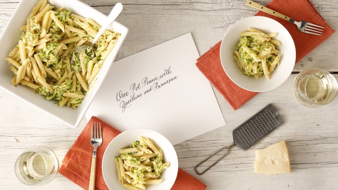 One-Pot Penne with Parmesan and Zucchini- Martha Stewart