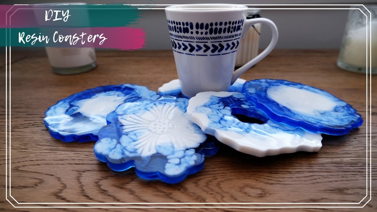 DIY Epoxy Resin Coasters | Making Coasters with Resin | Easy Resin Project