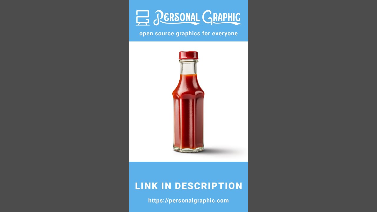 Free Ketchup Bottle Photo Isolated On White Background. #shorts