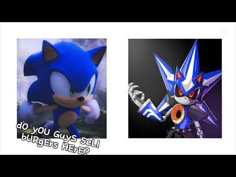 When Sonic goes to Neo's restaurant: