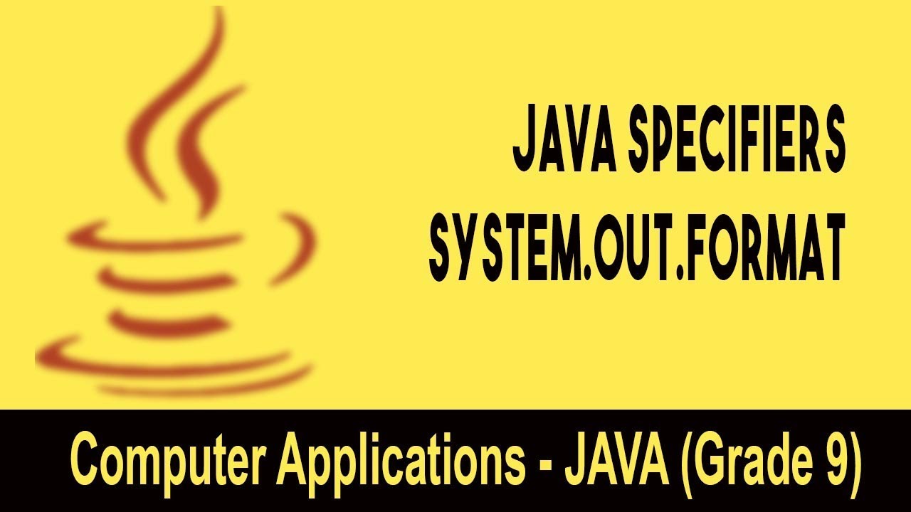 Computer science: Introduction to JAVA GUI | Java Specifiers | System.Out.Format  | Unit 20