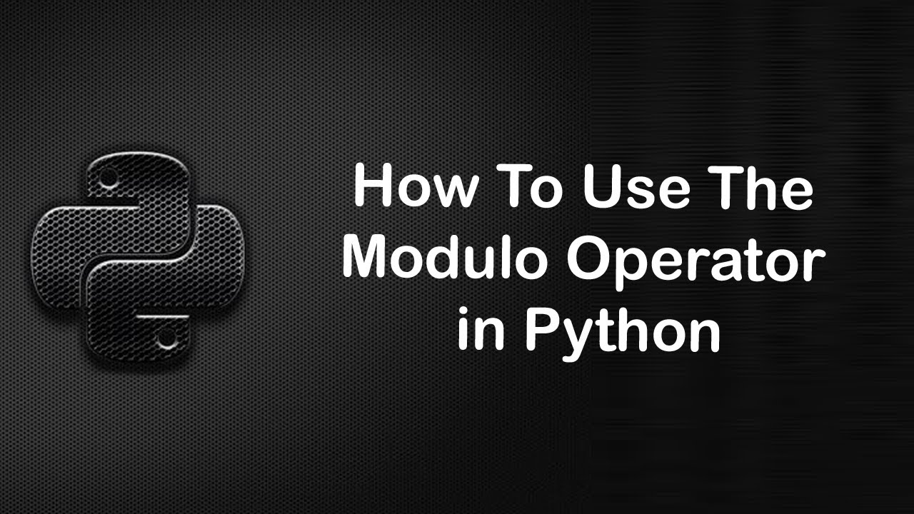 How to use the Modulo Operator in Python