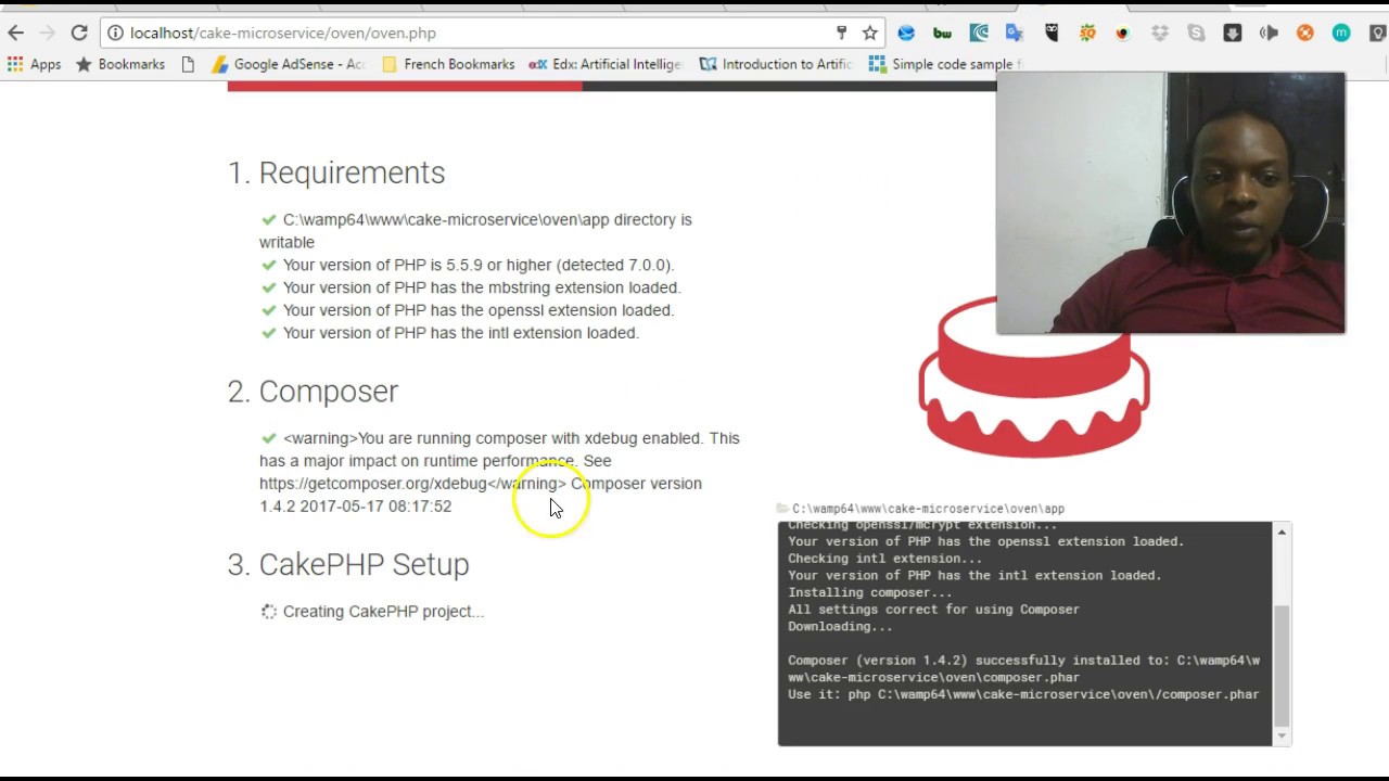 cakephp 3.4 tutorial for beginners step by step -  CakePHP Oven Installation