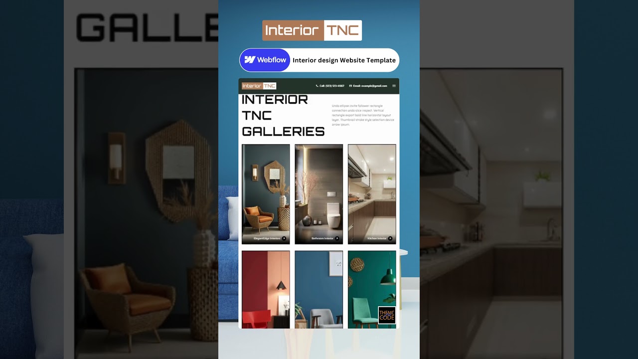 Interior TNC - Interior design Webflow Template