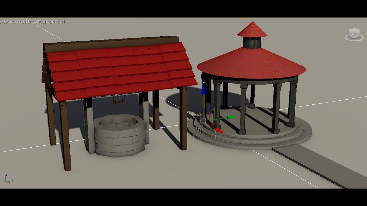 3ds Max # 3D MODELING Video Tutorial #Simple models with standard primitives # Easy Tutorial