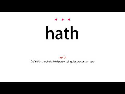 How to pronounce hath - Vocab Today