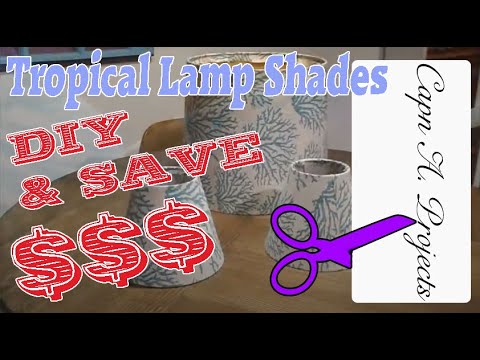 Hand Sewn Lamp Shade. REVIVE old lamp shades with FRESH fabric in minutes!