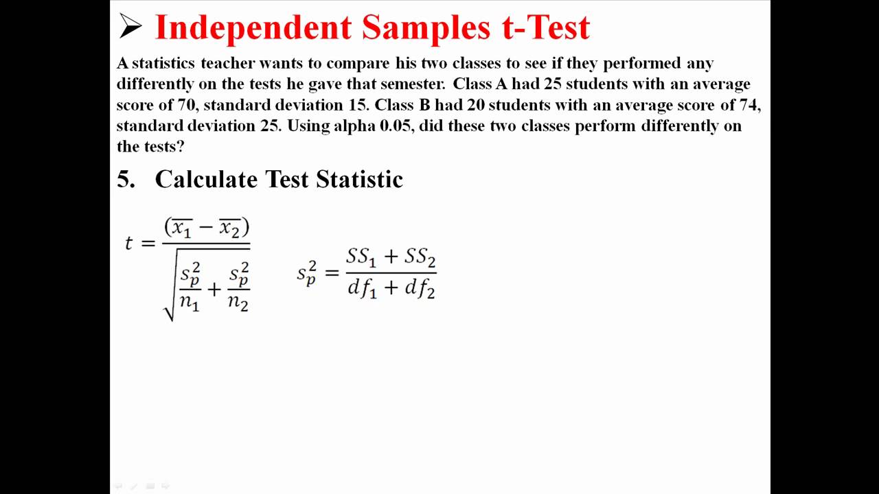 Independent Samples t-Test