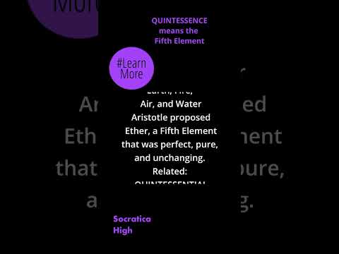 Is QUINTESSENCE a Math word? 5️⃣ #shorts