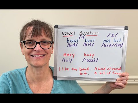 Long and Short Vowels in English /i/ and /ɪ/ Vowels: Bead, Beat, Bid, Bit, Easy, Busy