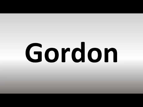 How to Pronounce Gordon