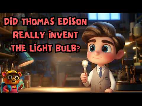 Thomas Edison biography for kids | Inventor of the light bulb | Educational animation history story