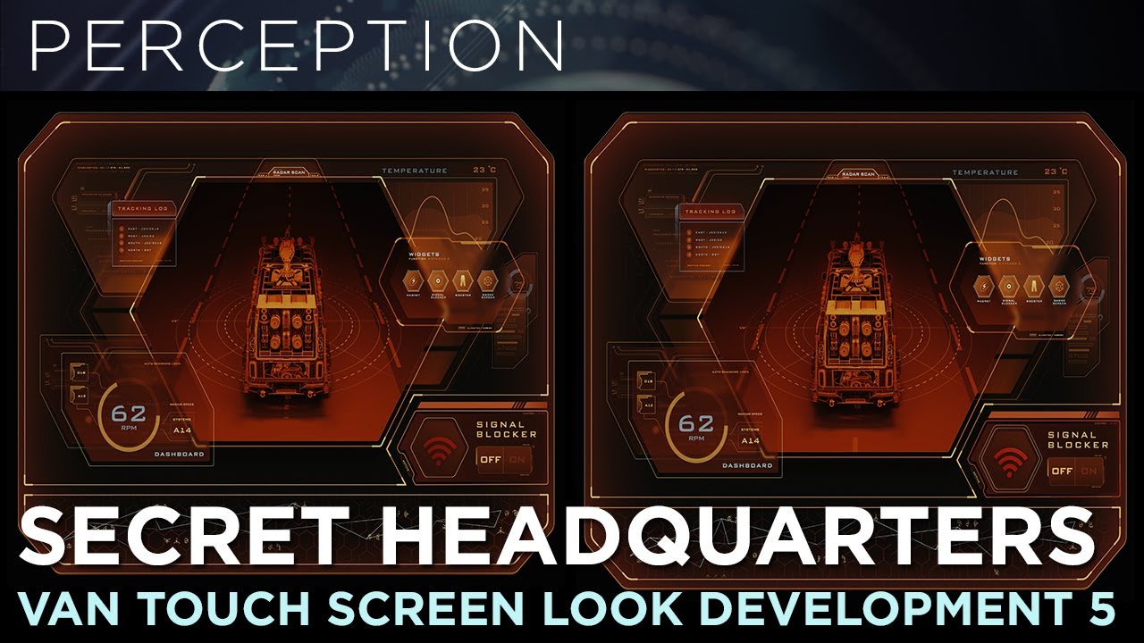 Secret Headquarters - Van Touch Screen Interface Look Development 5