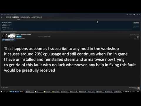 Arma steam workshop update continually downloading error