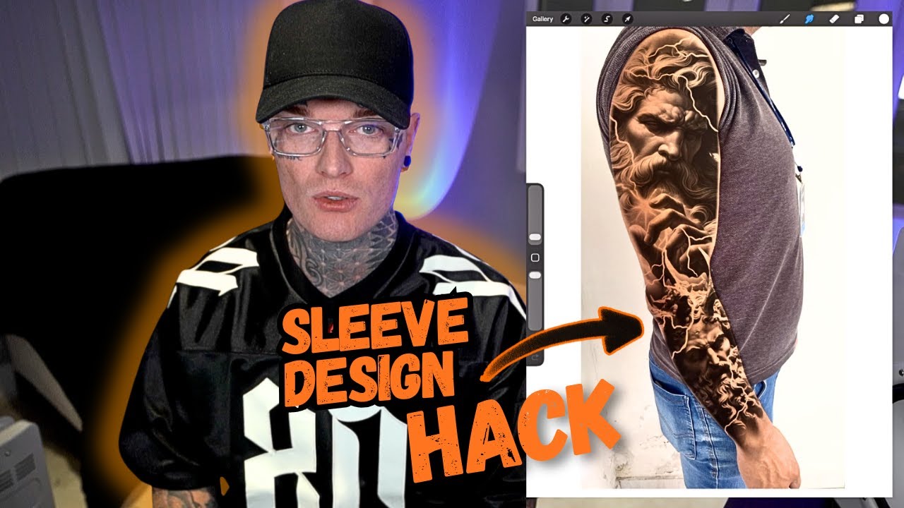 How I Design Tattoo Sleeves in Minutes! (ProCreate Guide) 🔥😮‍💨