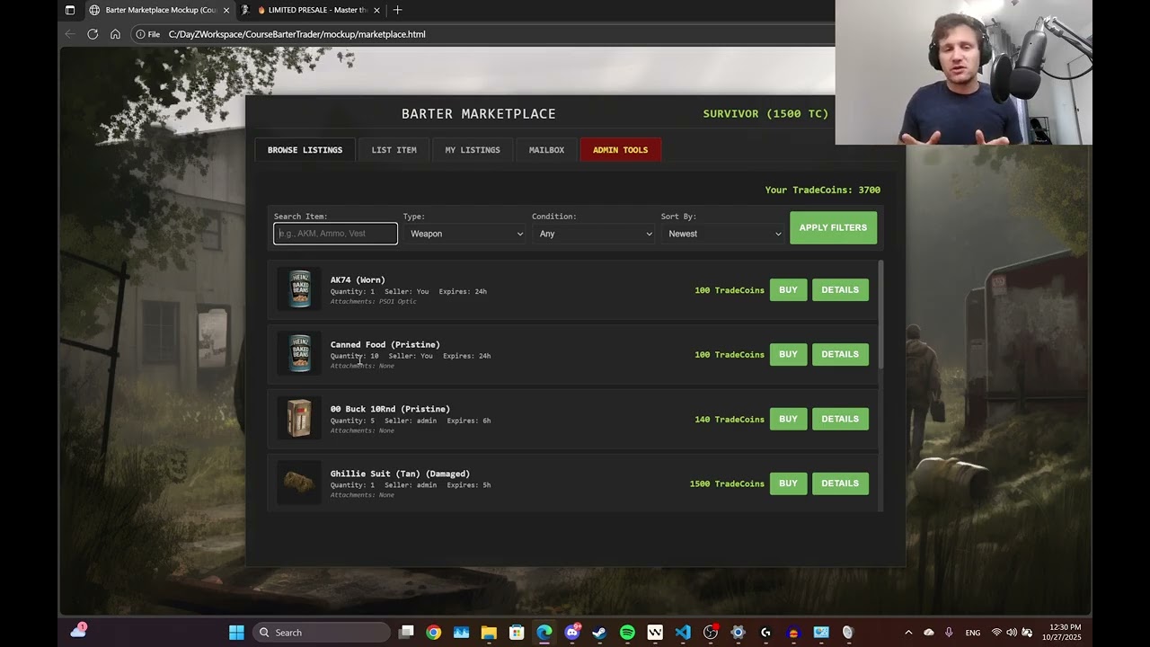 Introduction - Barter Trader for DayZ in 2025 !