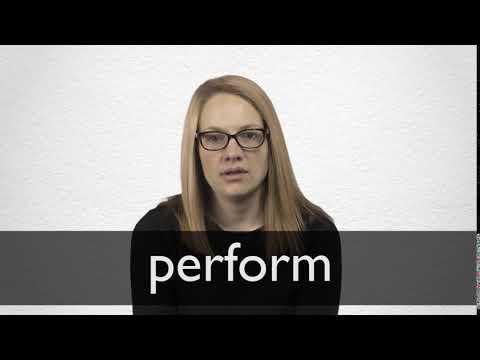Spanish Translation Of “perform” Collins English Spanish Dictionary