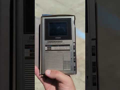 Vintage portable color TV. Flea market finds #reseller #fleamarket