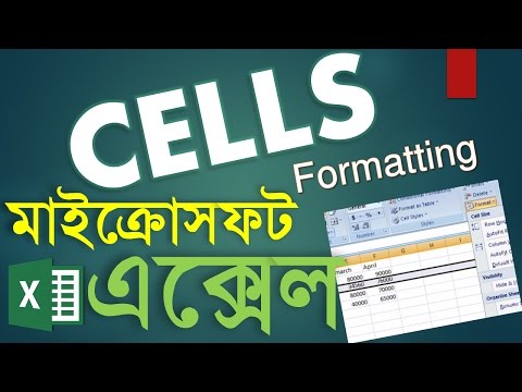 Cells formatting in MS Excel Bangla Video Lecture - Learn MS Excel 2007 from Beginner to ...