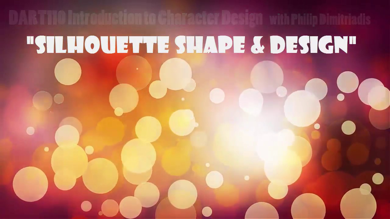 Silhouette Lecture for Character Design