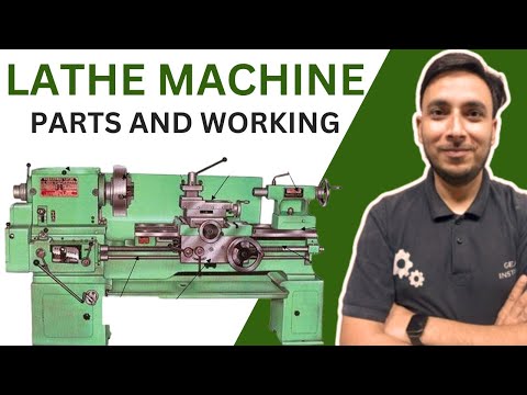 Lathe Machine Parts and Working in Hindi