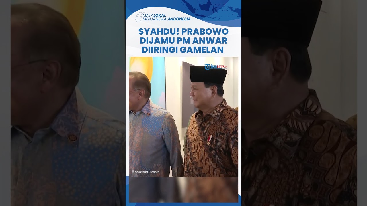 Kompak Pakai Baju Batik, Prabowo dan PM Anwar Ibrahim Makan Siang di ...