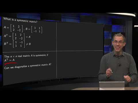 What is a symmetric matrix?