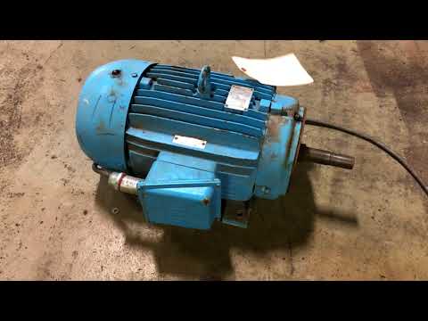 20 hp Weg 3 ph Motor, 1760 rpm, 208-230-460 vac, 256JM frame with Lithium, TEFC