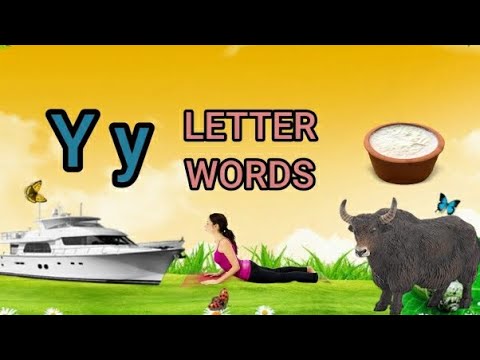 Alphabet Y letter words,english alphabets,phonics sound,pre school,#abcd, #toddlerslearningvideo