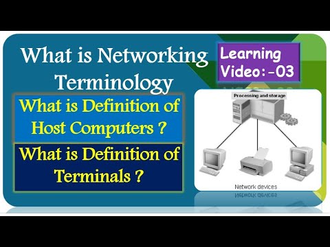 What is Definition of Host Computers ? What is Definition of Terminals ?