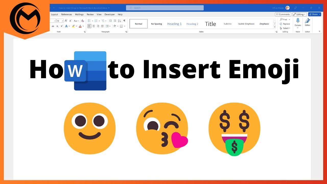 How to Insert Emojis into Microsoft Word document