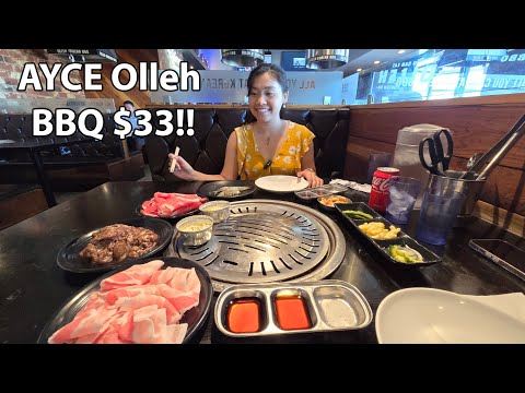 AYCE Olleh Korean BBQ feast and MNGO Cafe dessert treat