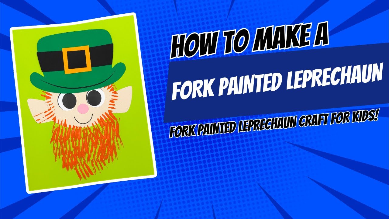 Fork Painted Leprechaun Craft