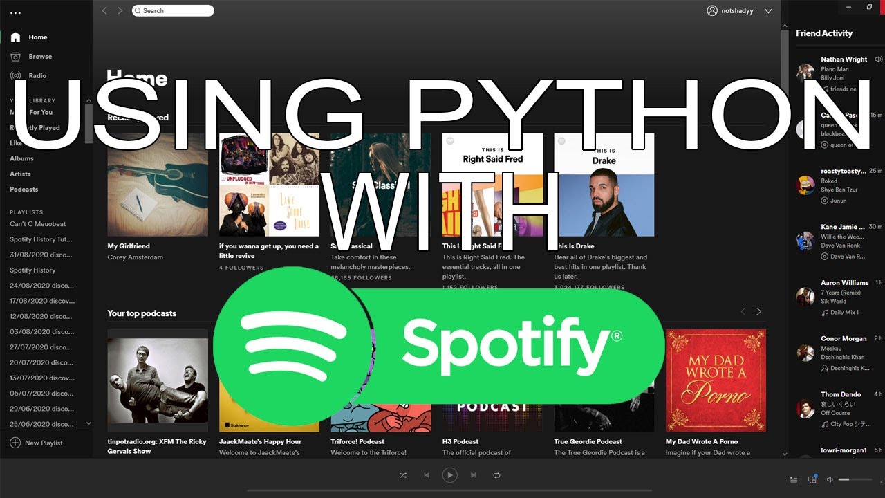 Make a Spotify History Saver App with Python