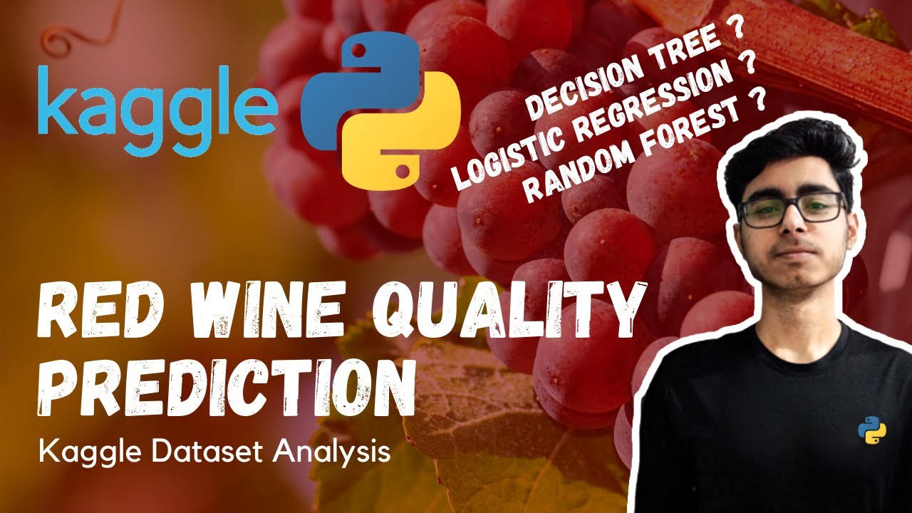 Red Wine Quality Prediction | Kaggle Dataset | Machine Learning | Logistic | Decision | RandomForest
