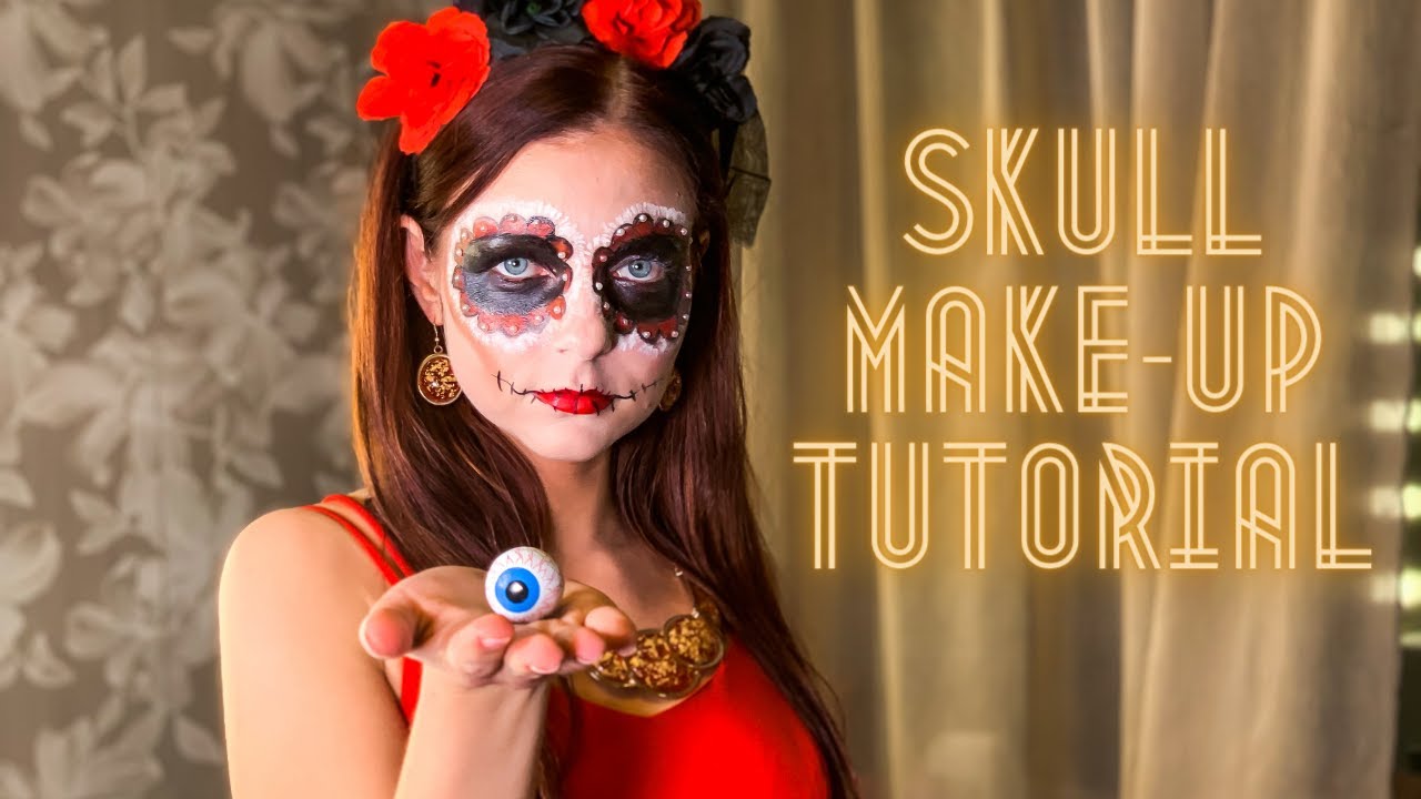 Sugar Skull makeup tutorial (easy skeleton makeup idea)