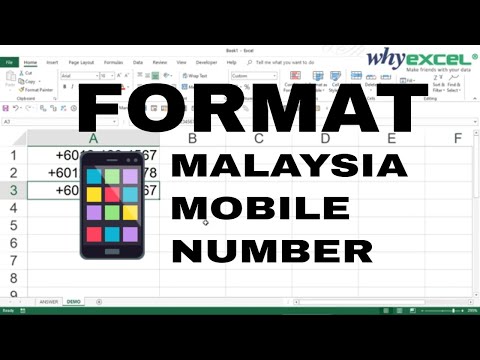 Easily Format Malaysia Mobile Phone Numbers | Excel Sifu