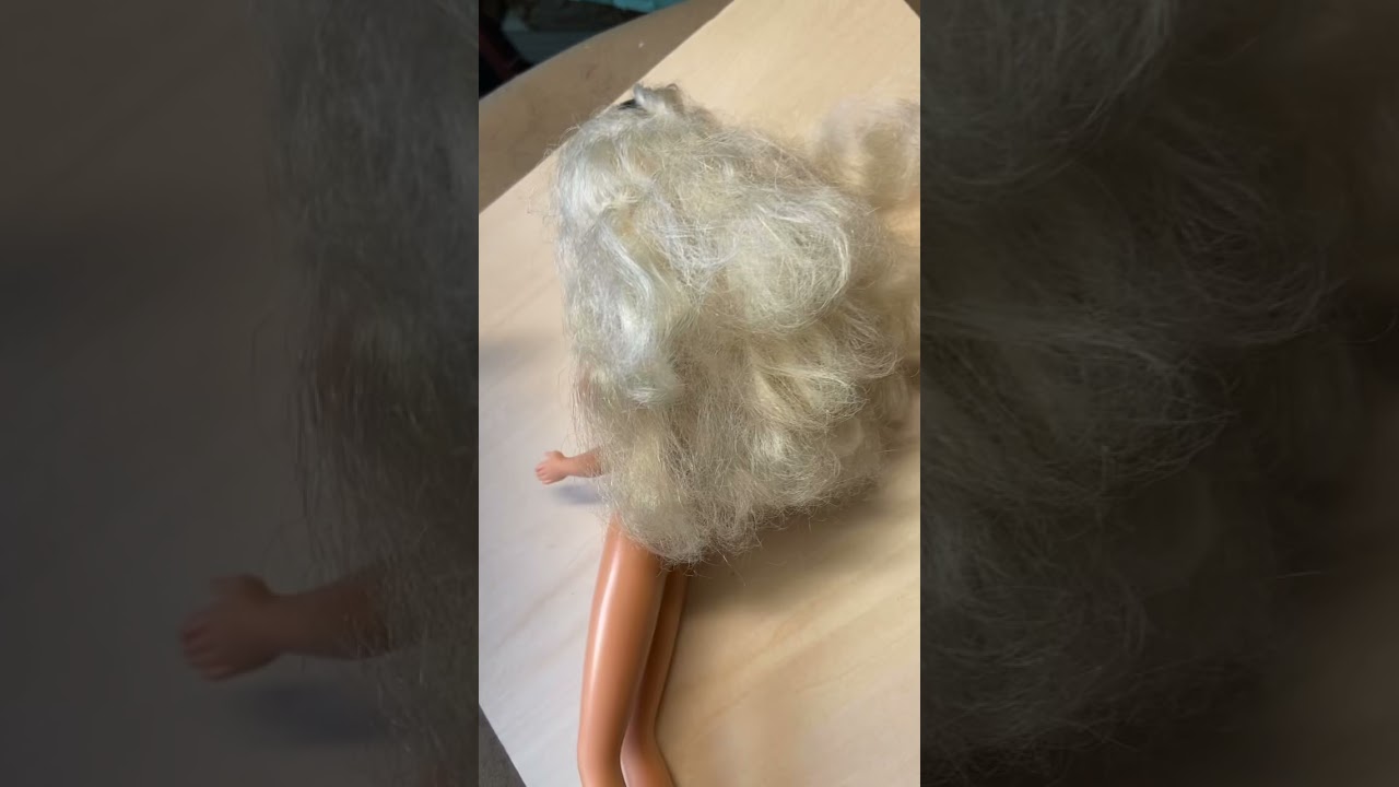 Thrift store barbie is clean now even though she looks basically the same lol.