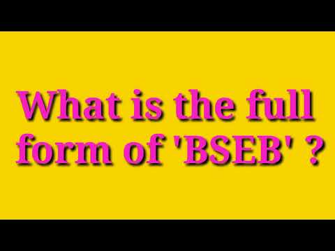 full form of 'BSEB' | bseb ka full form