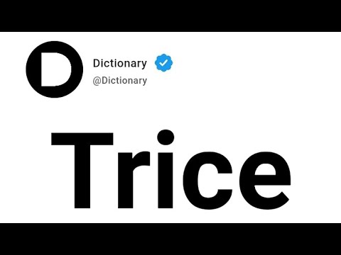 Trice Meaning In English