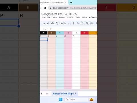 Google Sheets' Hidden Feature: The 'PRIDE' Magic You've NEVER Seen! #shorts