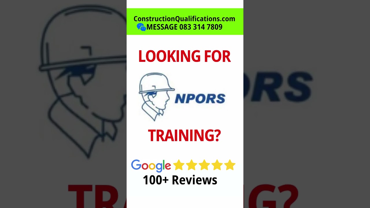NPORS Training at ConstructionQualifications.com