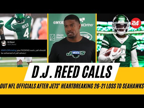 D.J. Reed Calls Out NFL Officials After Jets’ Heartbreaking 26-21 Loss to Seahawks