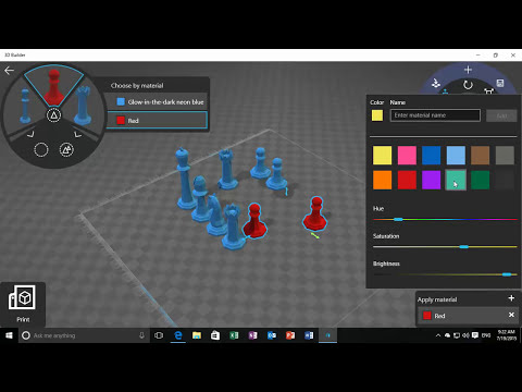 Windows 10: Playing around with the 3D builder.