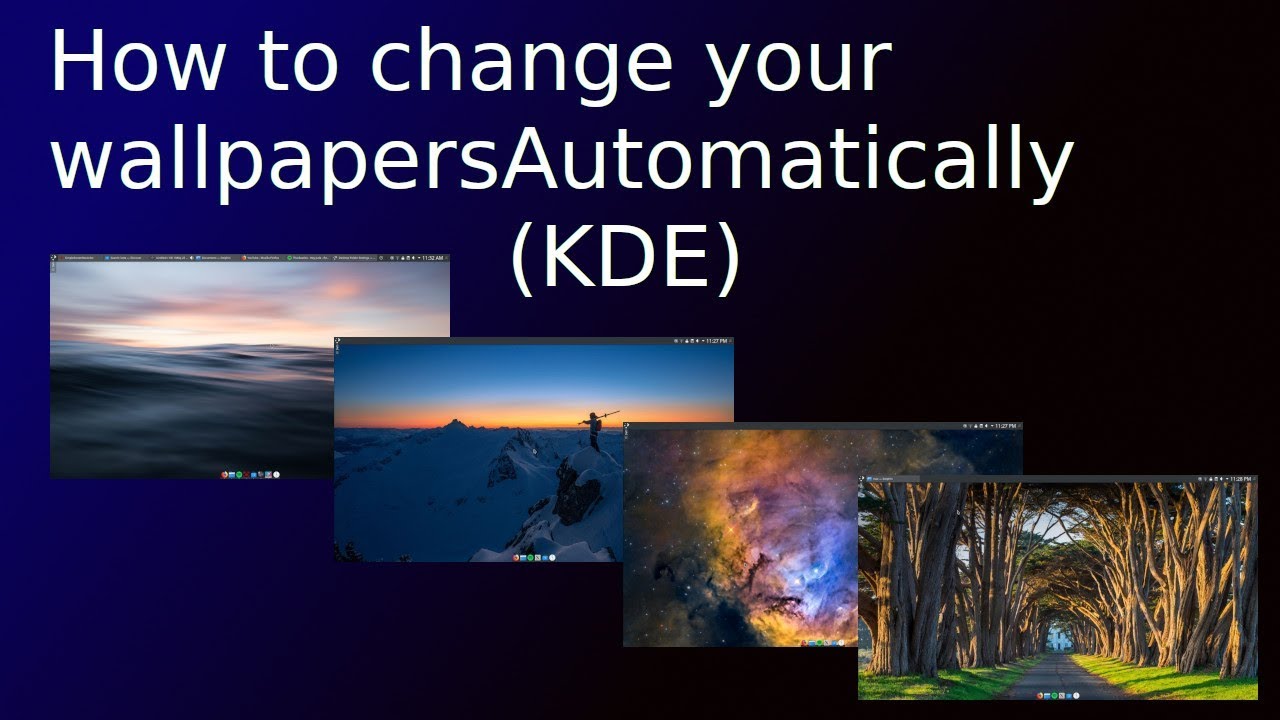 How to change your wallpaper automatically on linux everyday (KDE)