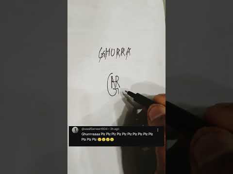 Ghurra name logo comment your name #logo #instagram #viral #trending #short