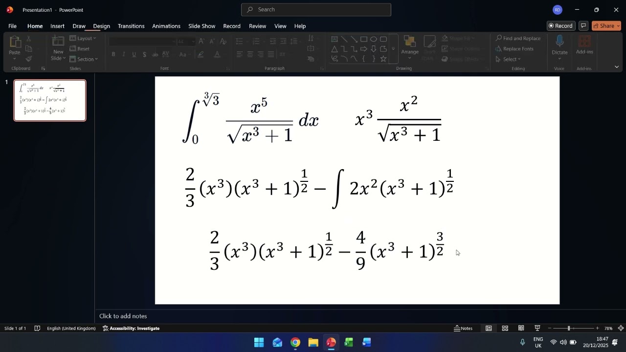 Updates to the Daily Integral